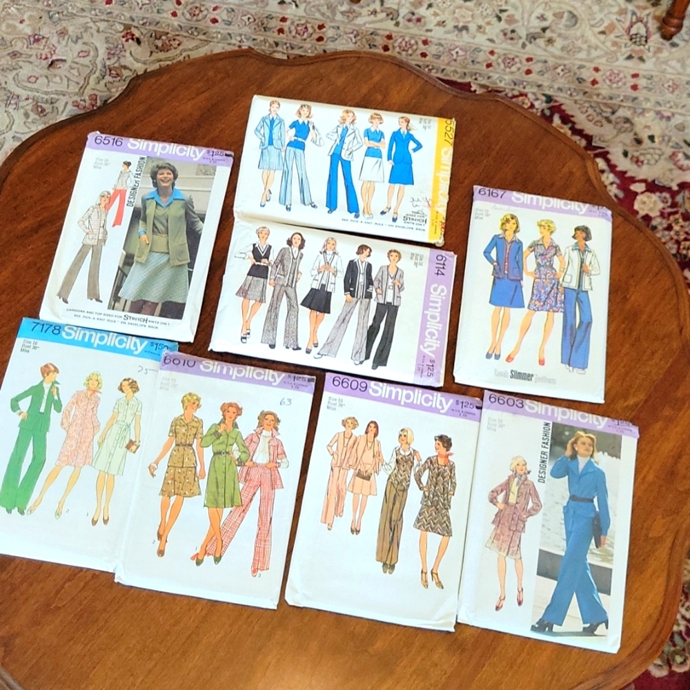 Lot Of 1970's Simplicity Patterns - Gem